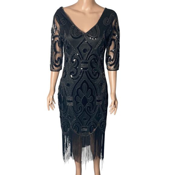 Unique Vintage | Dresses | Unique Vintage Flapper Dress Womens Medium ...
